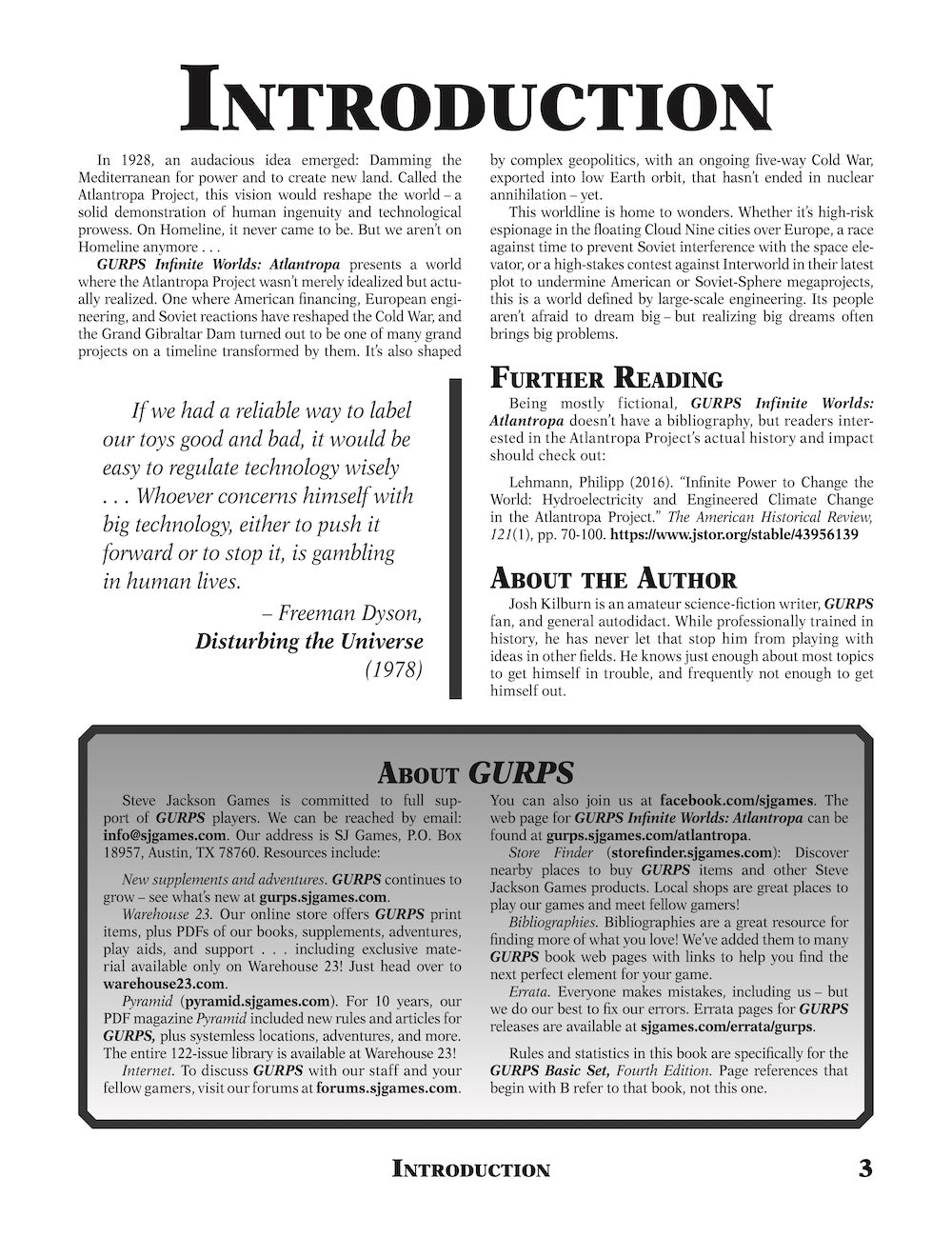 GURPS Infinite Worlds: Atlantropa | Warehouse 23