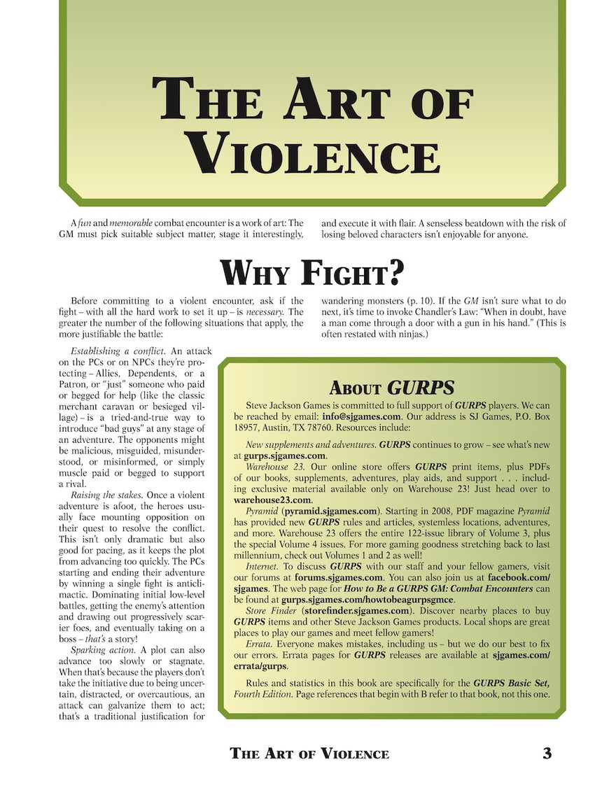 GURPS | Warehouse 23