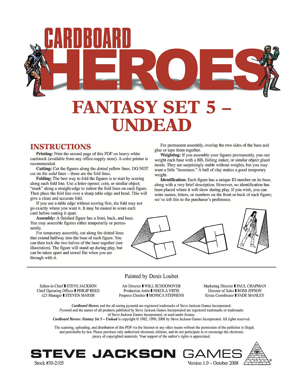 Cardboard Heroes: Fantasy Set 05 - Undead | Warehouse 23