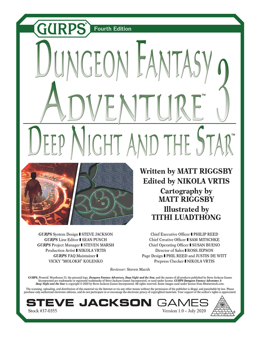GURPS Dungeon Fantasy Adventure 3: Deep Night and the Star | Warehouse 23