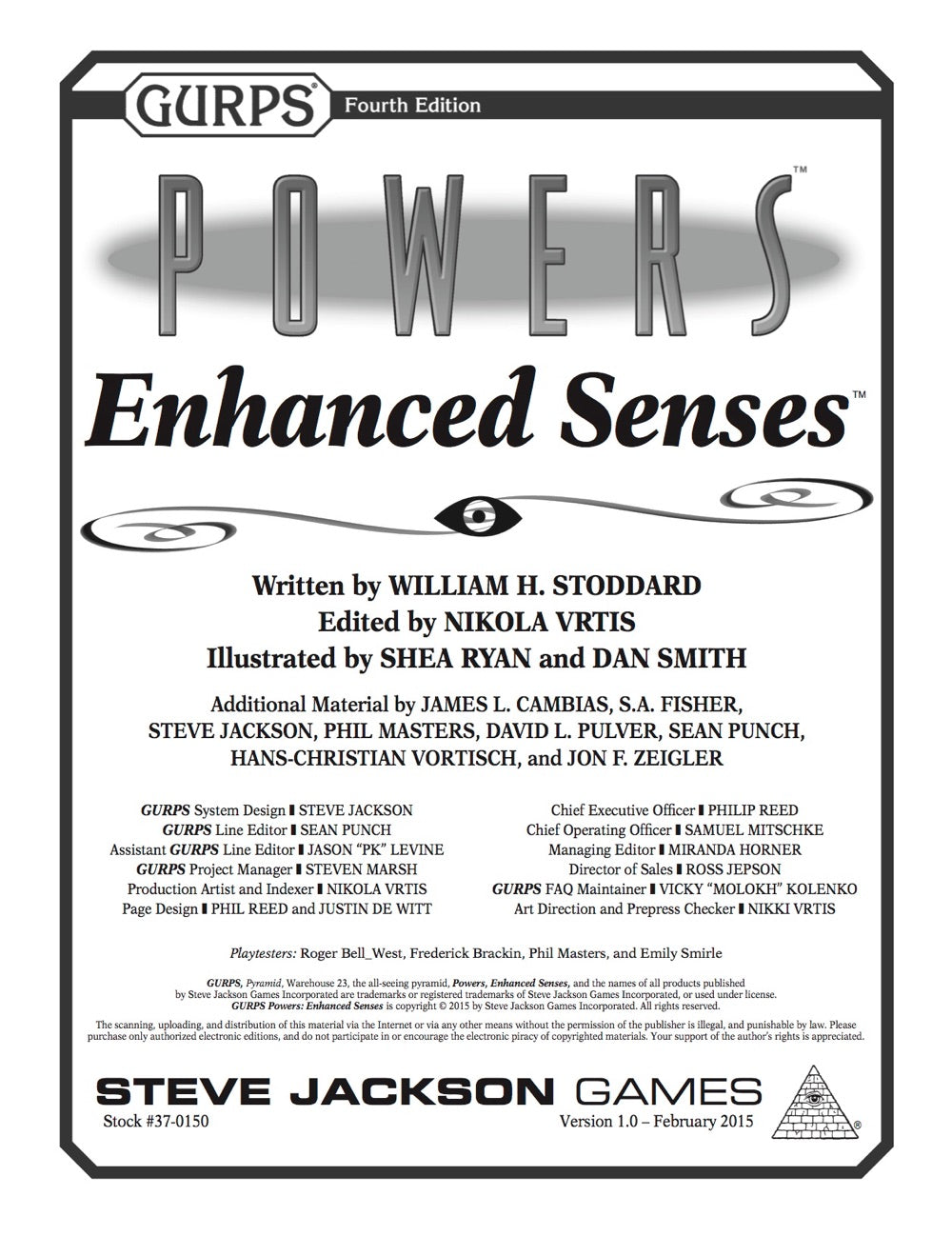 GURPS Powers: Enhanced Senses | Warehouse 23