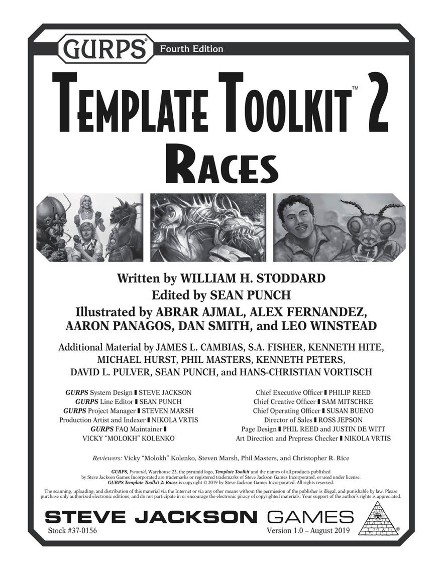 GURPS Template Toolkit 2: Races | Warehouse 23